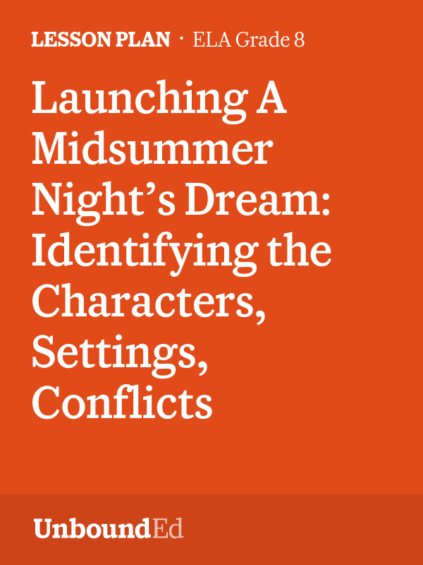 ELA G8: Launching A Midsummer Night’s Dream: Identifying the Characters ...