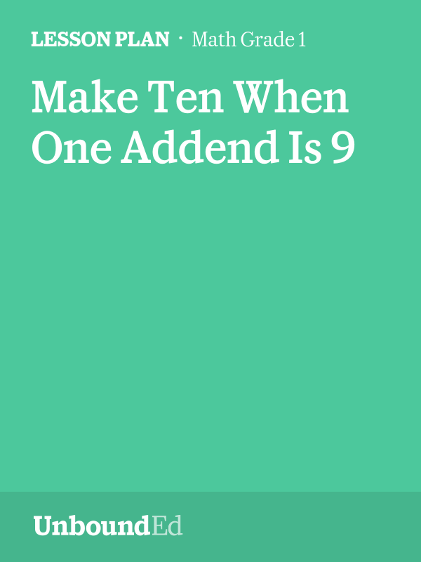 MATH G1: Make Ten When One Addend Is 9