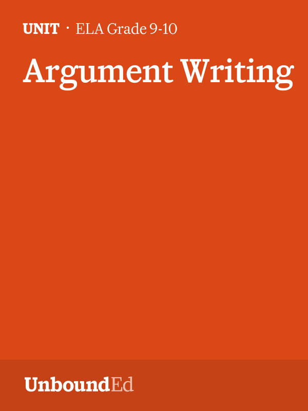 ELA G9: Argument Writing