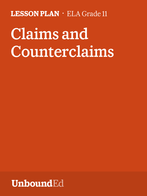 ELA G11: Claims and Counterclaims