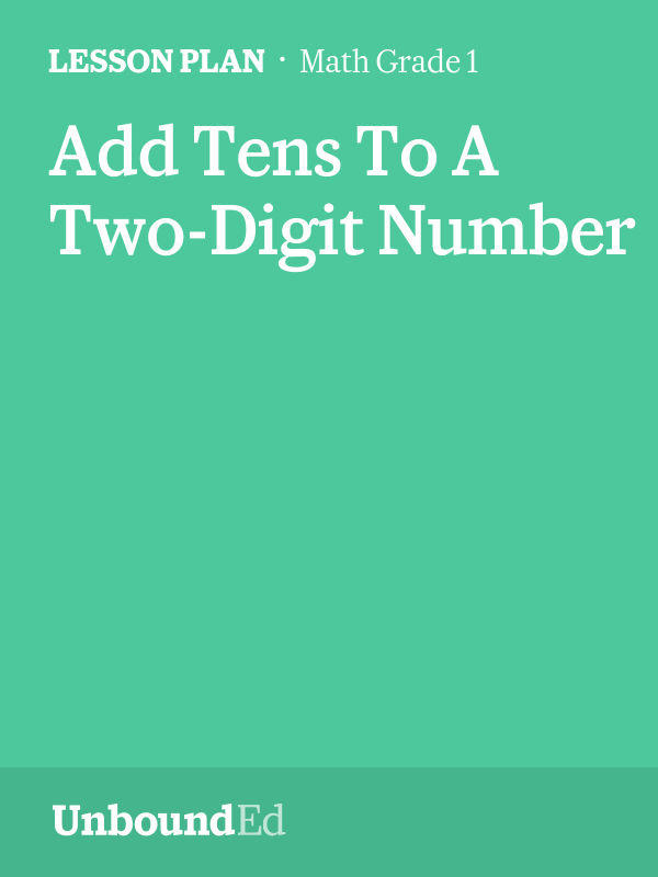 Math G1 Add Tens To A Two Digit Number