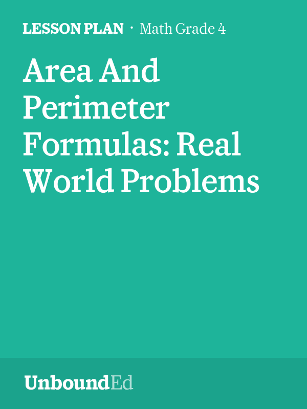 MATH G4: Area And Perimeter Formulas: Real World Problems