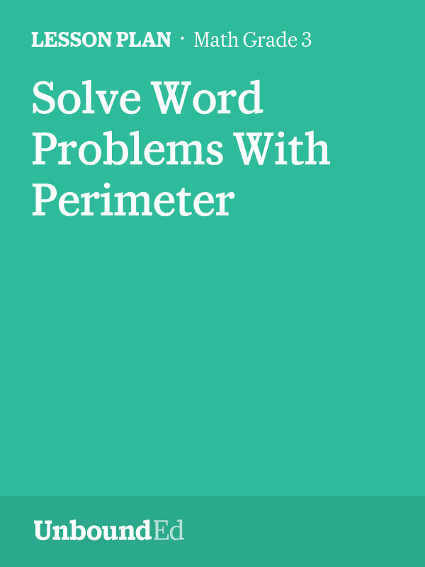 MATH G3: Solve Word Problems With Perimeter