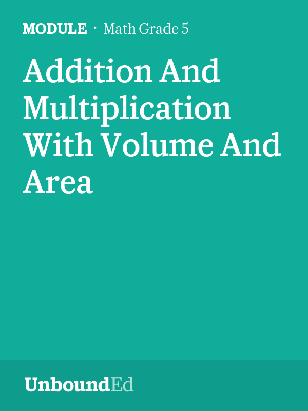 MATH G5: Addition And Multiplication With Volume And Area