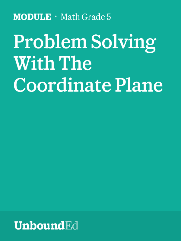 MATH G5: Problem Solving With The Coordinate Plane