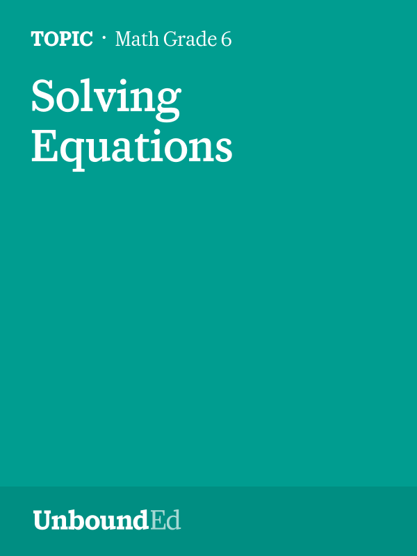 MATH G6: Solving Equations