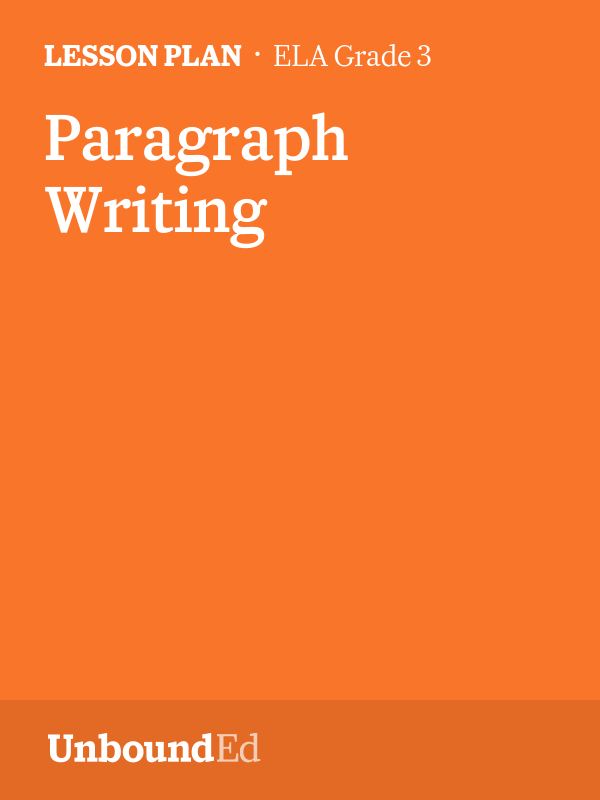 ELA G3: Paragraph Writing