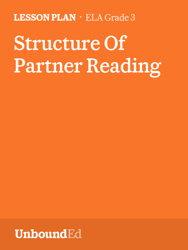 ELA G3: Structure Of Partner Reading