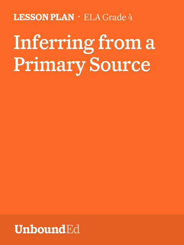 ELA G4: Inferring from a Primary Source