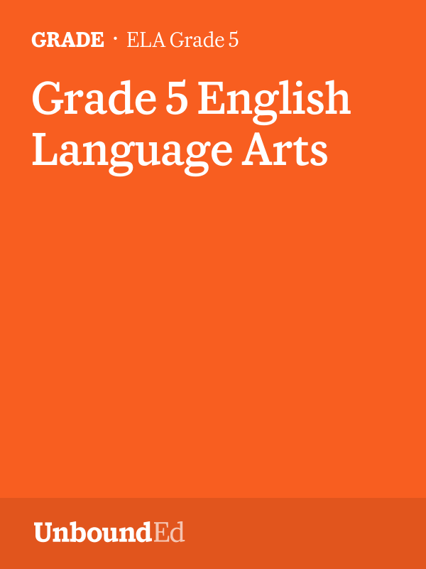 ELA G5: Grade 5 English Language Arts