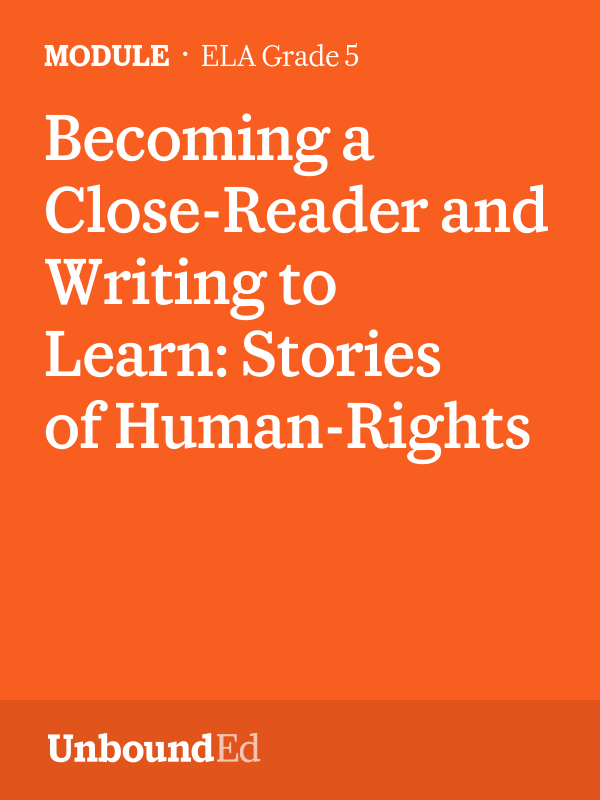 ELA G5: Becoming a Close-Reader and Writing to Learn: Stories of Human ...