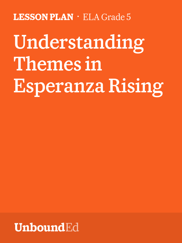 ELA G5: Understanding Themes in Esperanza Rising