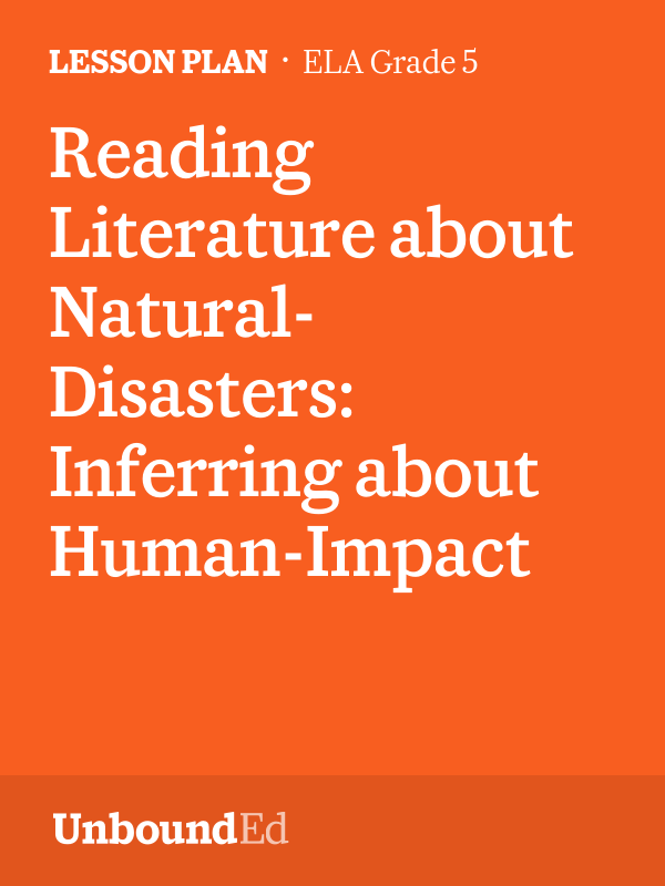 ELA G5: Reading Literature about Natural-Disasters: Inferring about ...