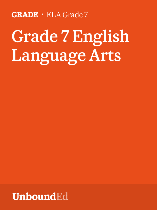 ELA G7: Grade 7 English Language Arts