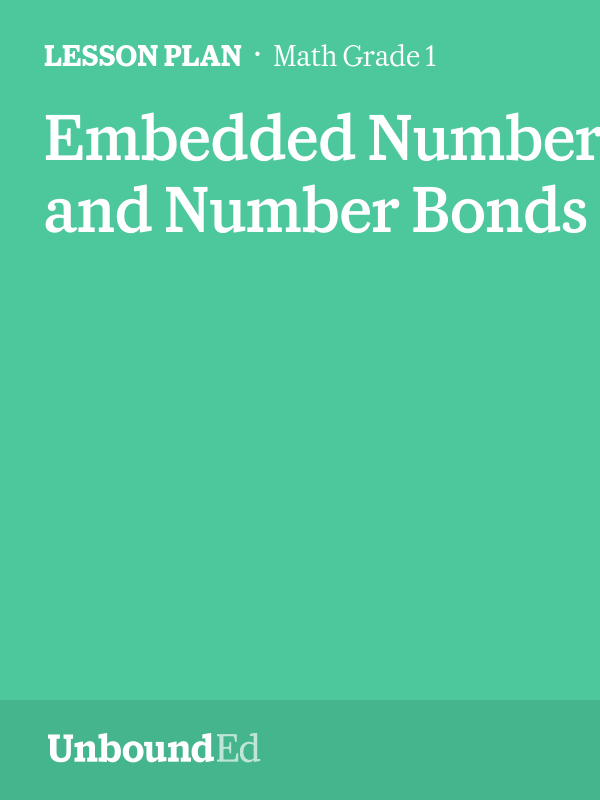 MATH G1: Embedded Numbers and Number Bonds