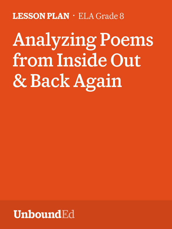 ELA G8: Analyzing Poems from Inside Out & Back Again